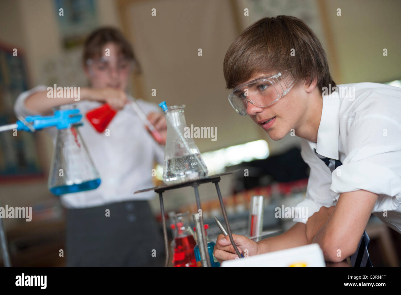 Laboratoire de chimie scolaire Banque de photographies et d’images à ...