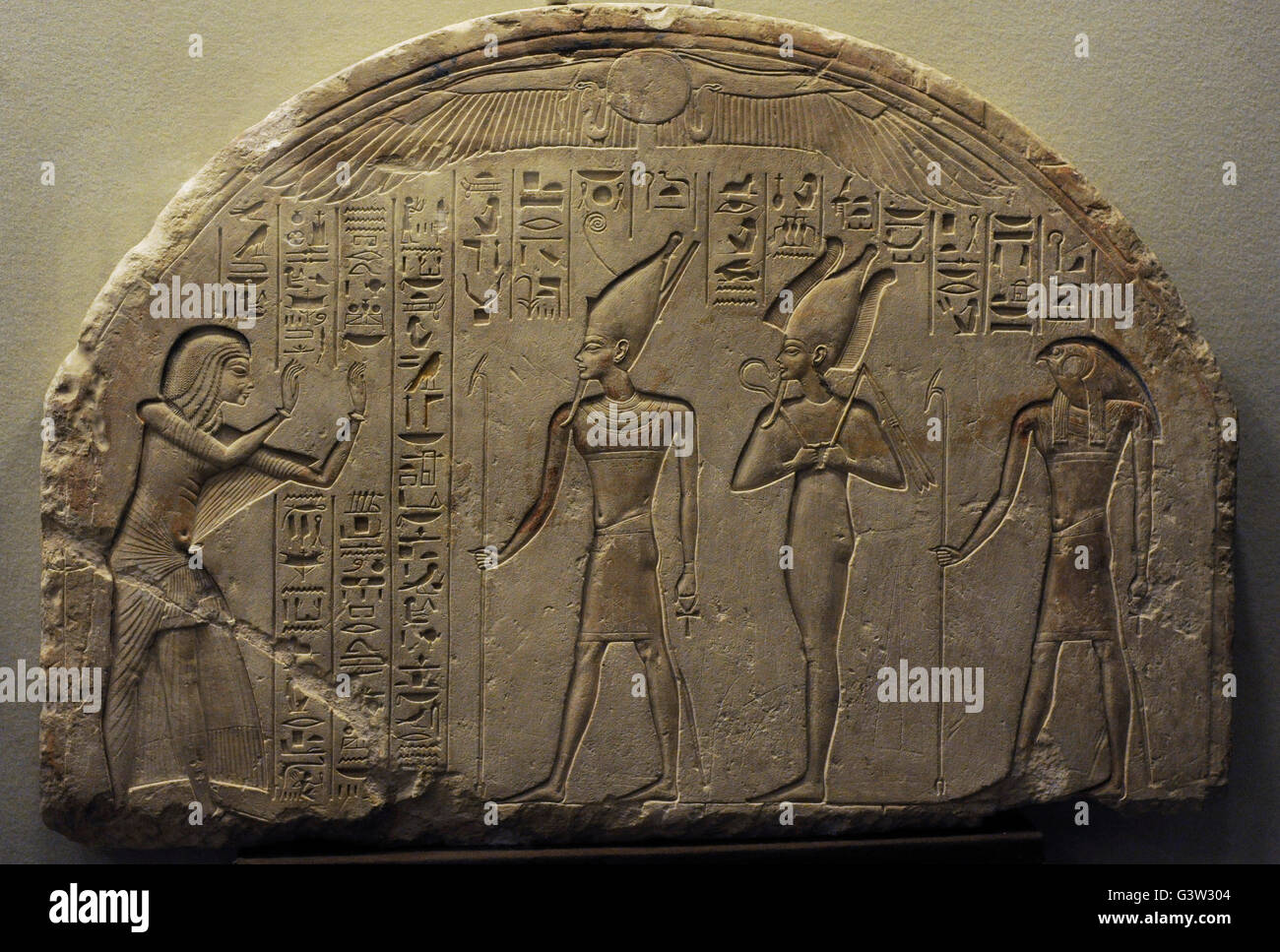 L'Egypte ancienne. Stèle de Haremheb, chef de l'Armée de roi ...