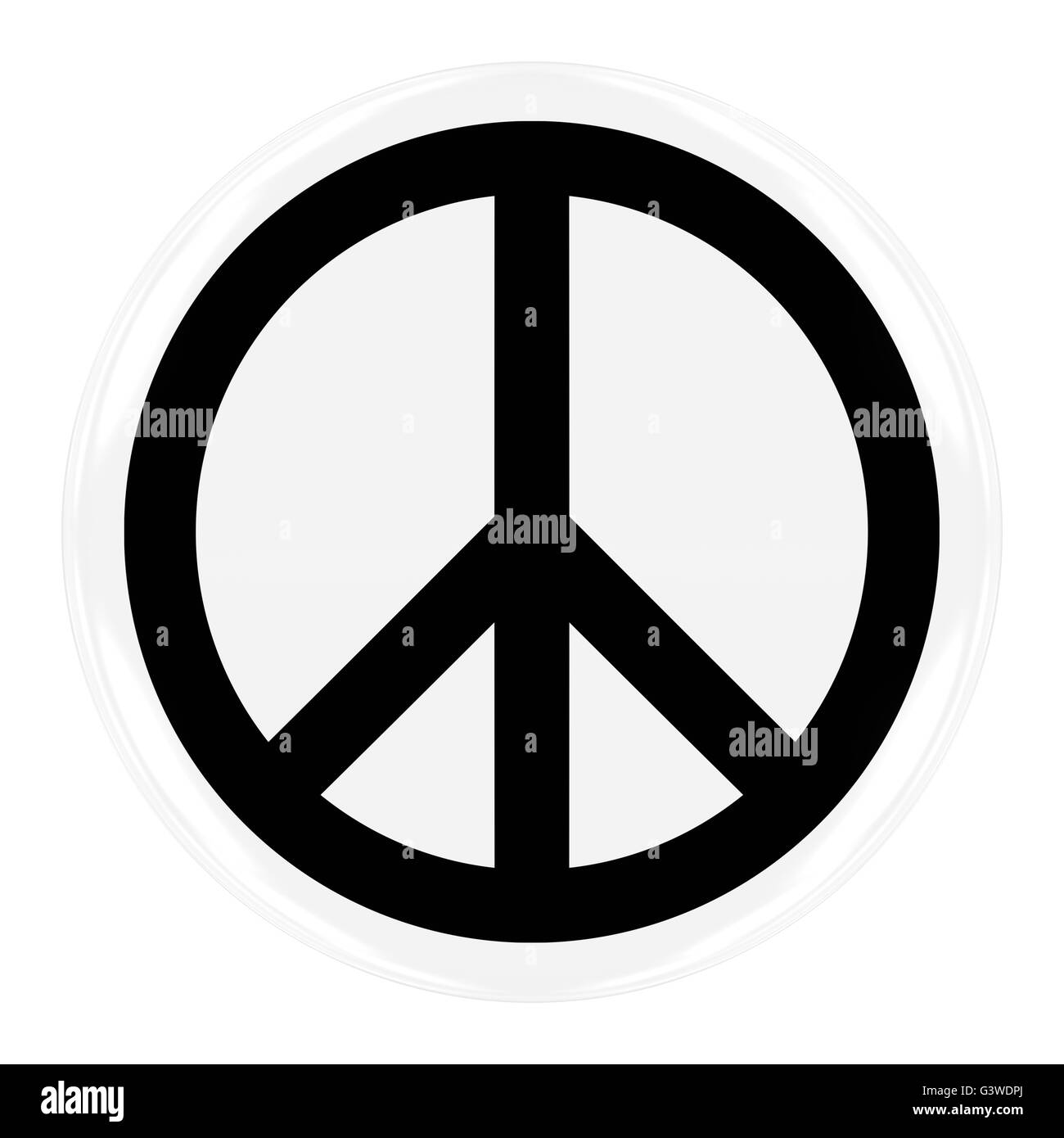 Drapeau pour la paix Banque d'images noir et blanc - Alamy