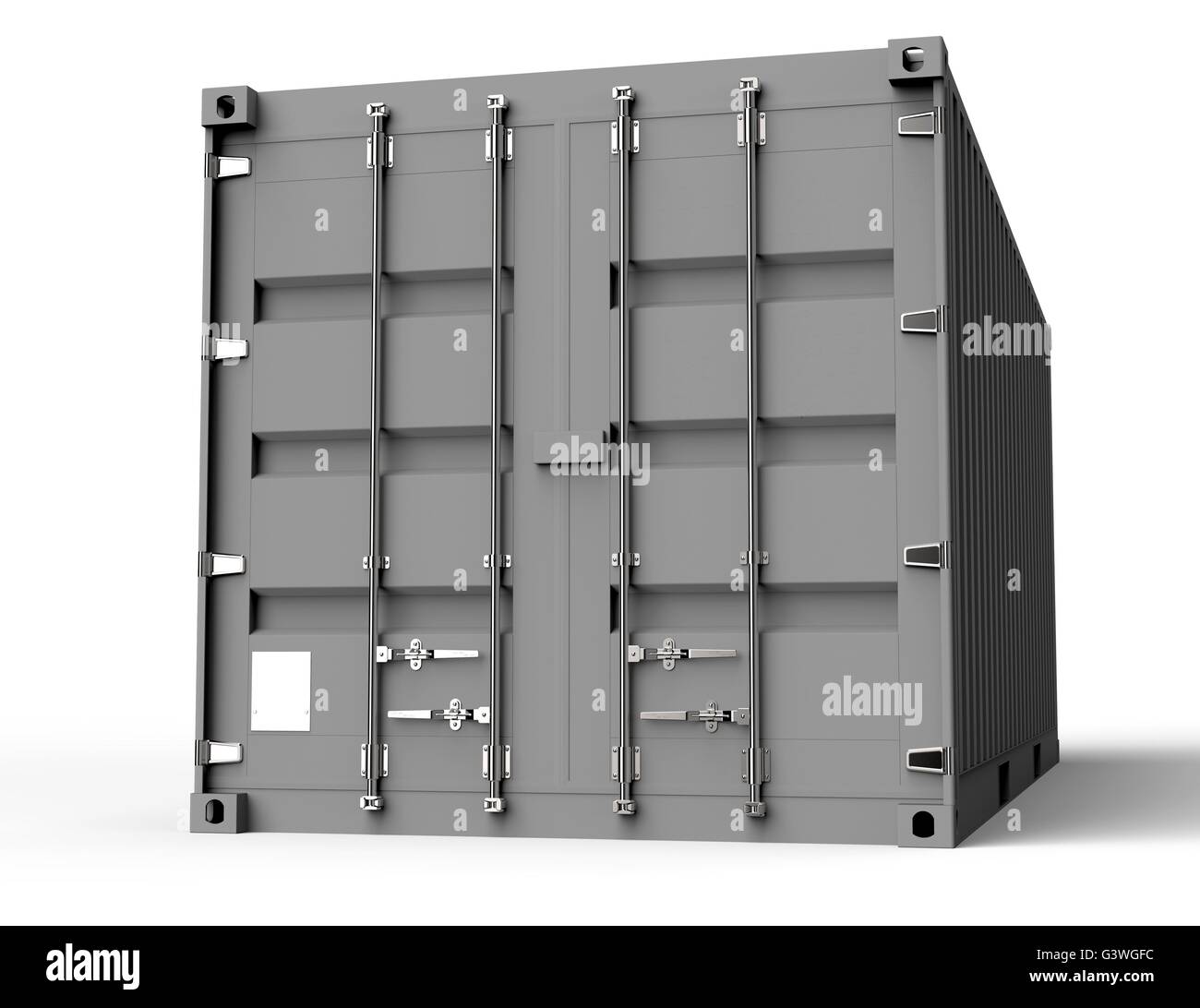 Cargo container Banque d'images noir et blanc - Alamy