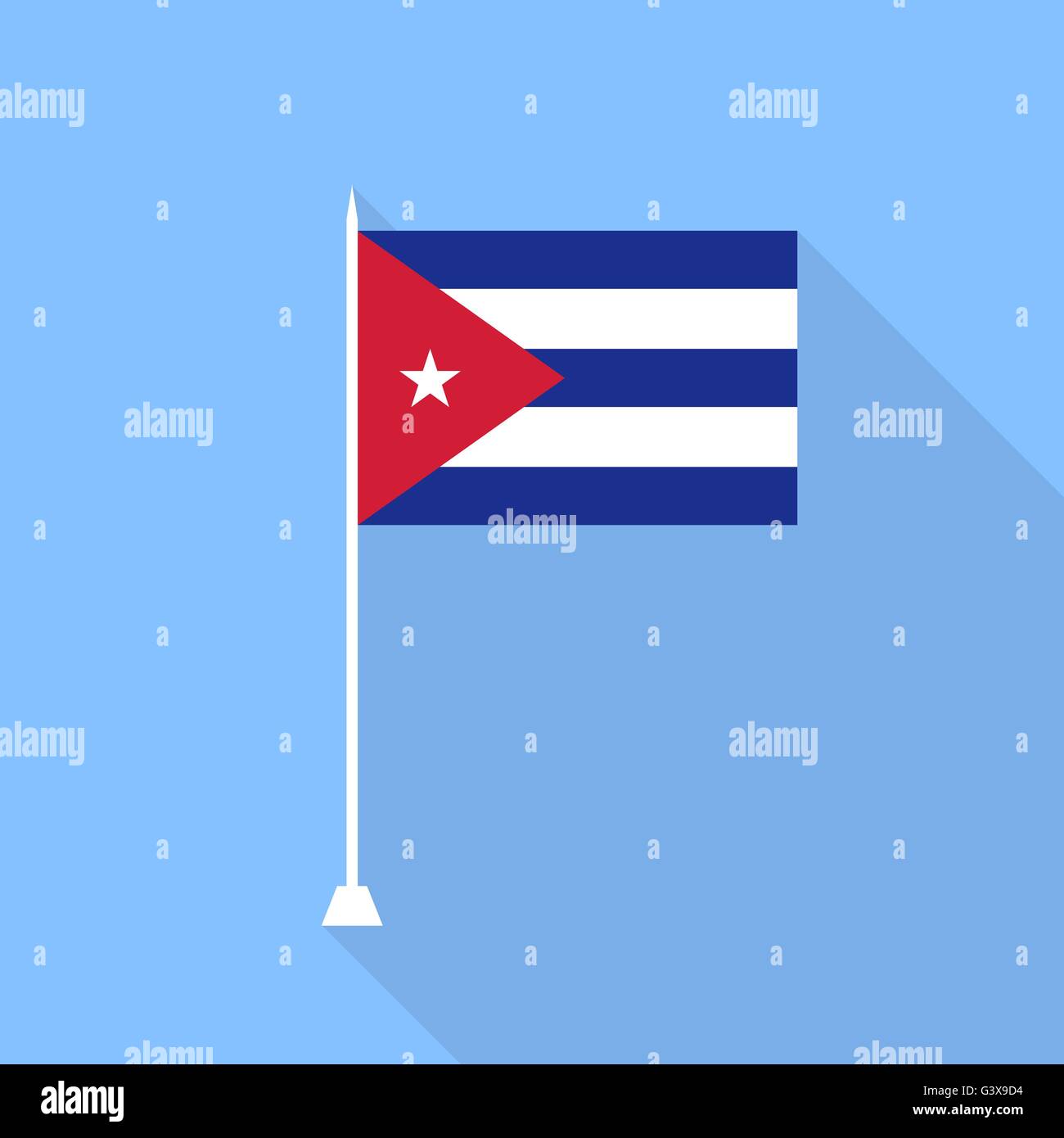 Drapeau cubain Banque d'images vectorielles - Alamy