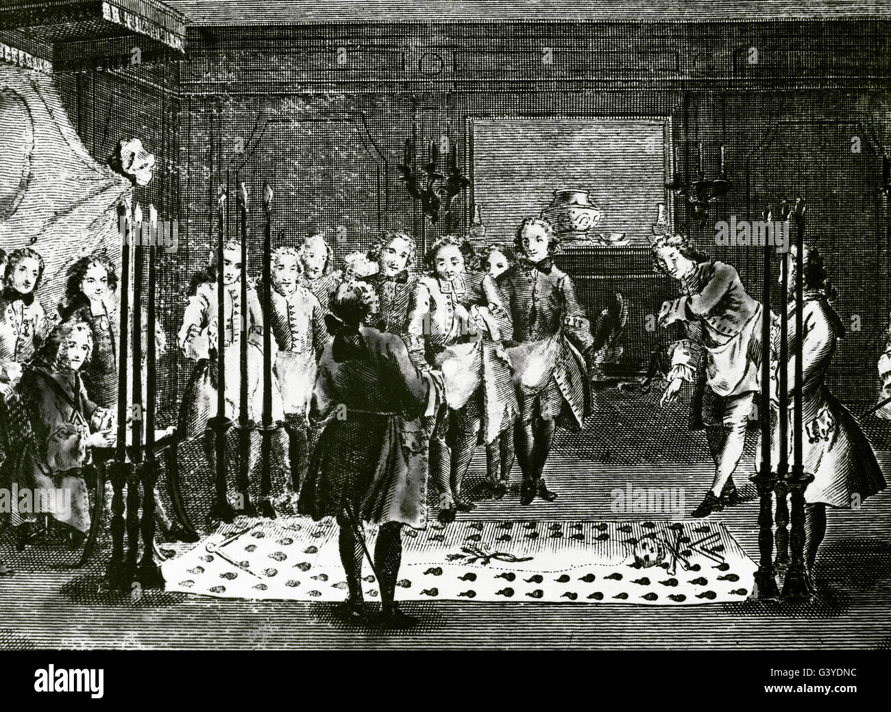 La Franc-maçonnerie. Loge maçonnique réunion à la cérémonie d ...