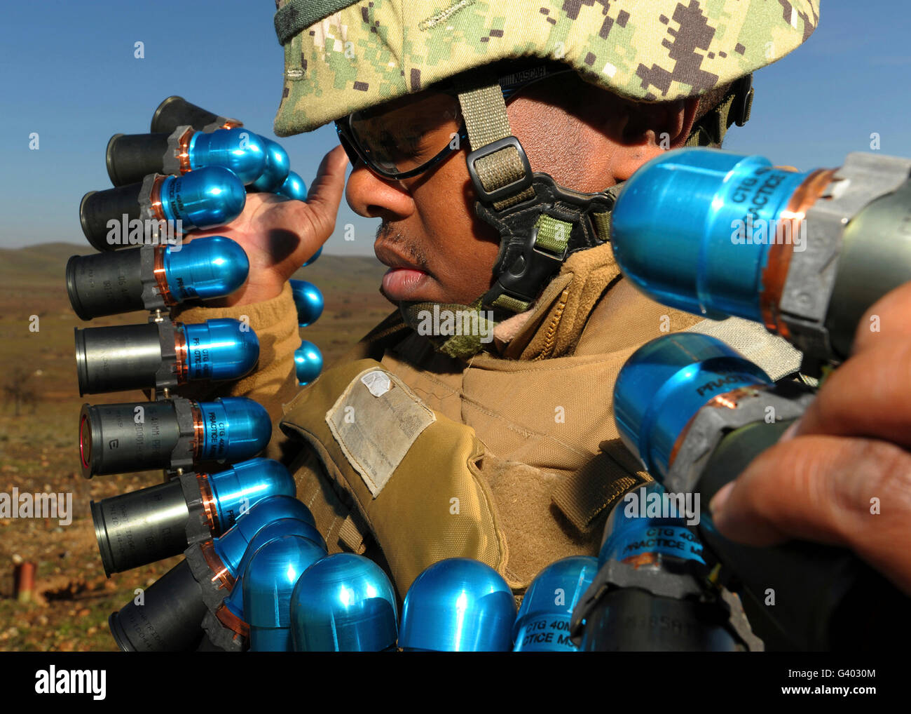 Mk19 40mm automatic grenade launcher Banque de photographies et d ...