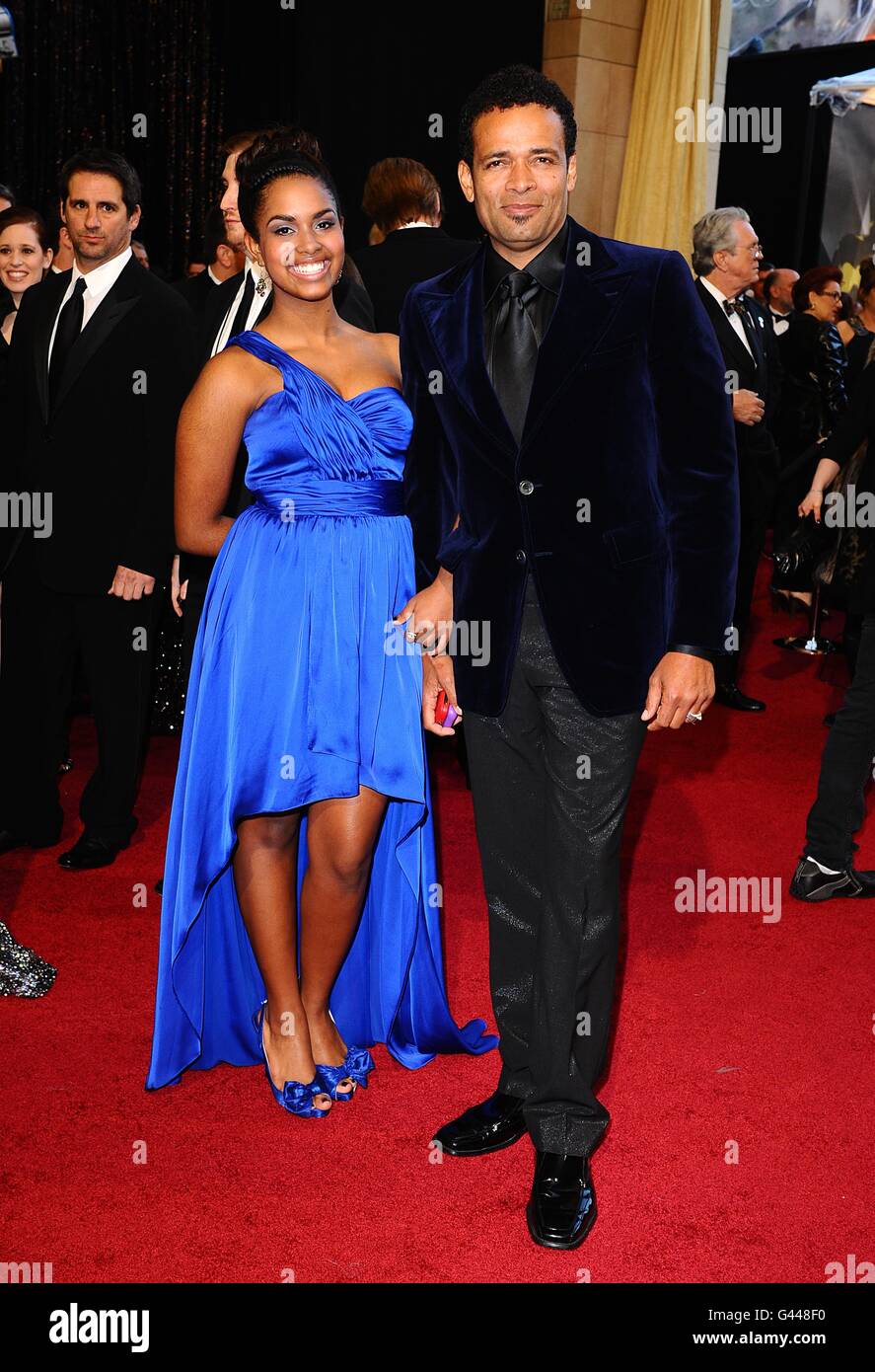 Mario Van Peebles et sa fille Maya Van Peebles arrivent pour les 83e ...