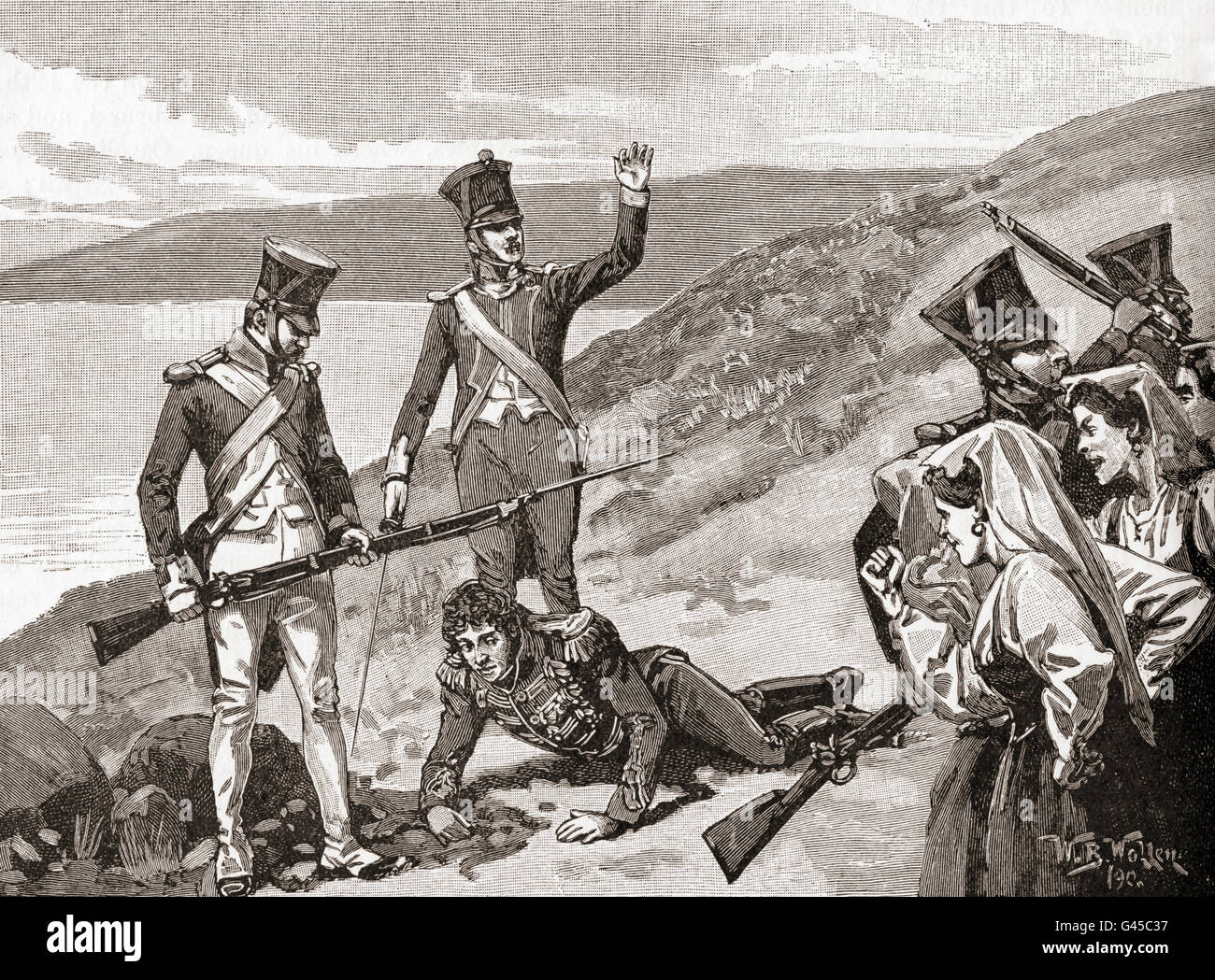 La capture de Murat, Pizzo, Calabre, Italie en 1815. Joachim-Napoléon ...