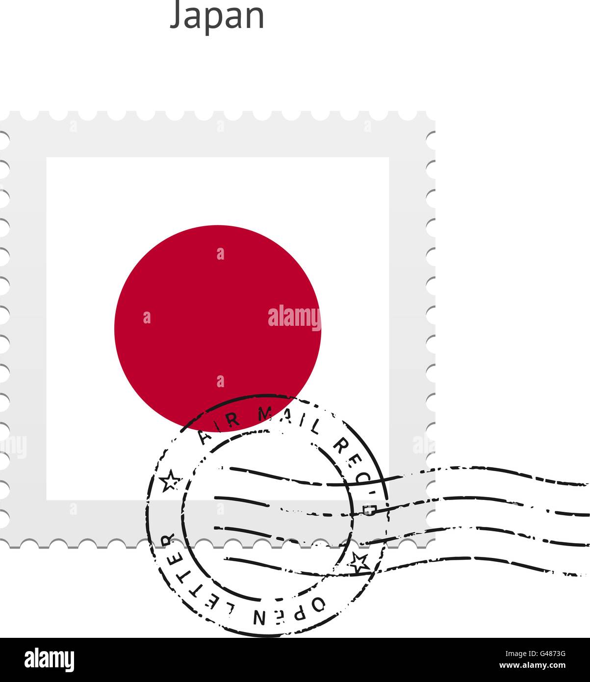 Japan post mark stamp Banque de photographies et d’images à haute ...