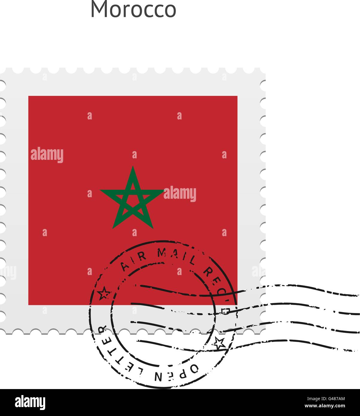 Poste maroc Banque d'images vectorielles - Alamy