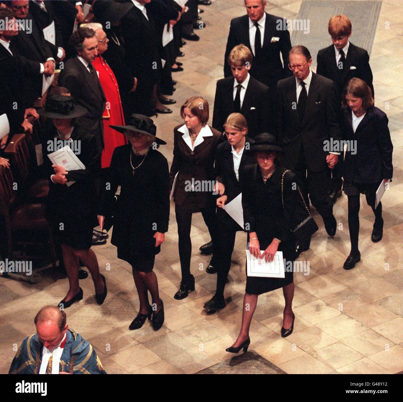 Funérailles de Diana, princesse de Galles, Londres, 6 septembre 1997 ...