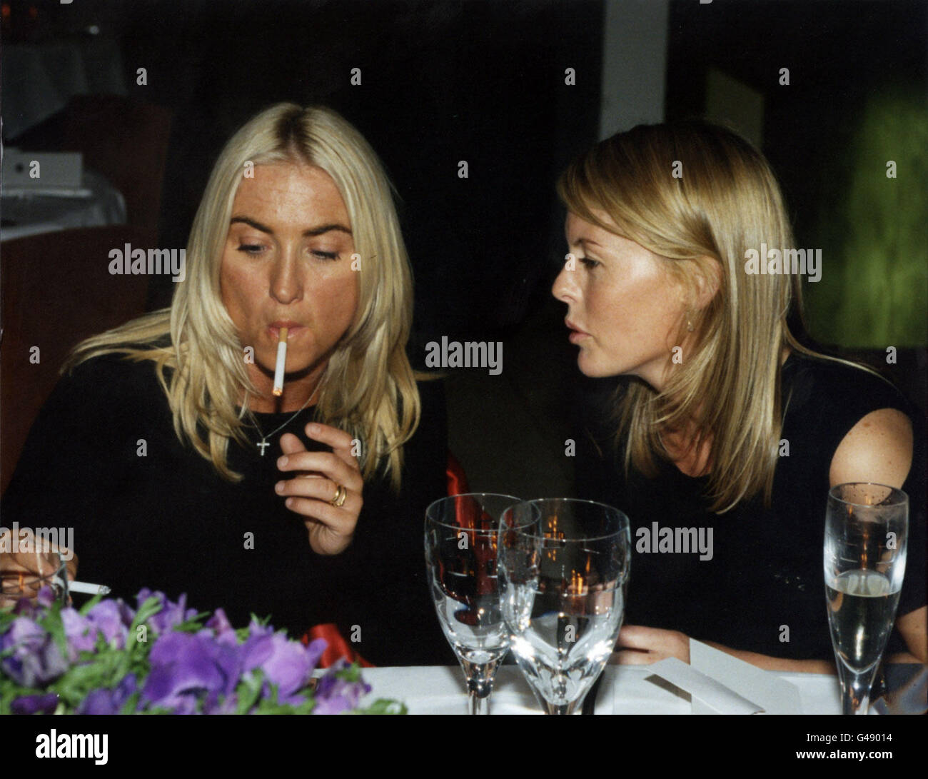 Meg Mathews (L) & Patsy Kensit au John Rocha Waterford Crystal ...