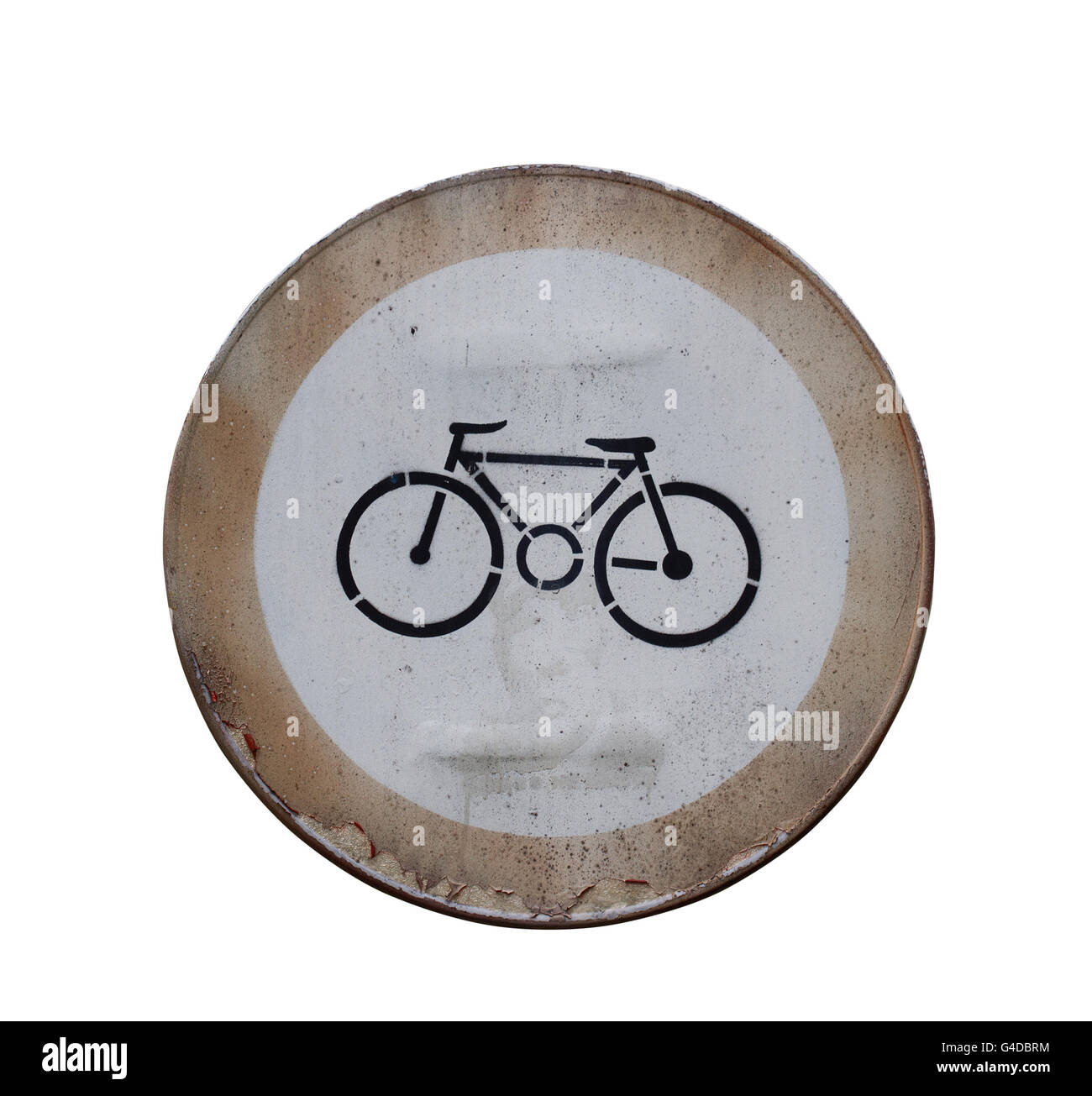 Panneau signalisation velo Banque d'images détourées - Alamy