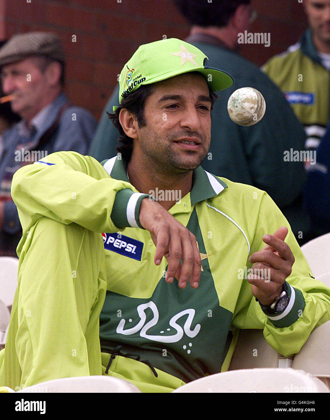 Pakistan capitaine ancien lancashire star wasim akram Banque de ...