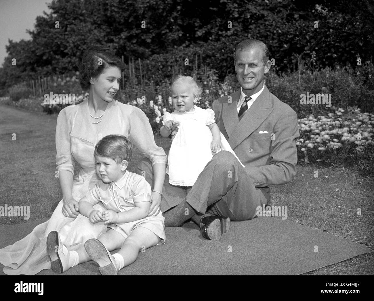 Princess anne with her father Banque de photographies et d’images à ...