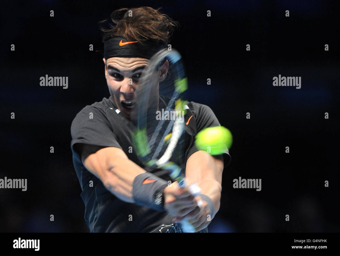 Espagne rafael nadal rivalise avec les usa mardy fish Banque de ...