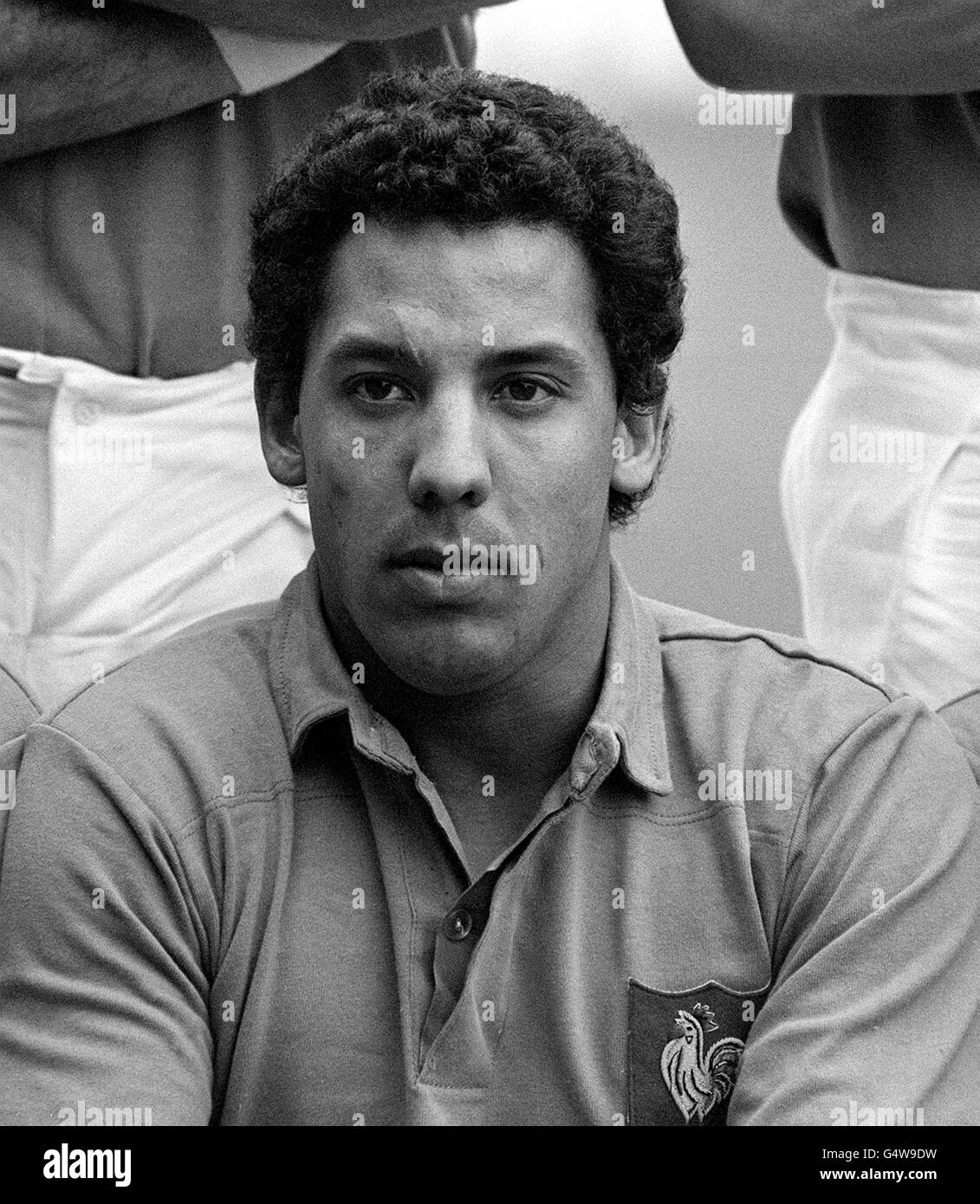 French rugby Banque d'images noir et blanc - Alamy