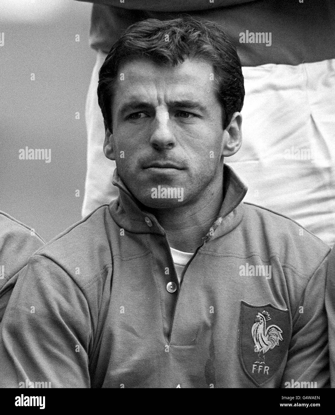 French rugby Banque d'images noir et blanc - Alamy