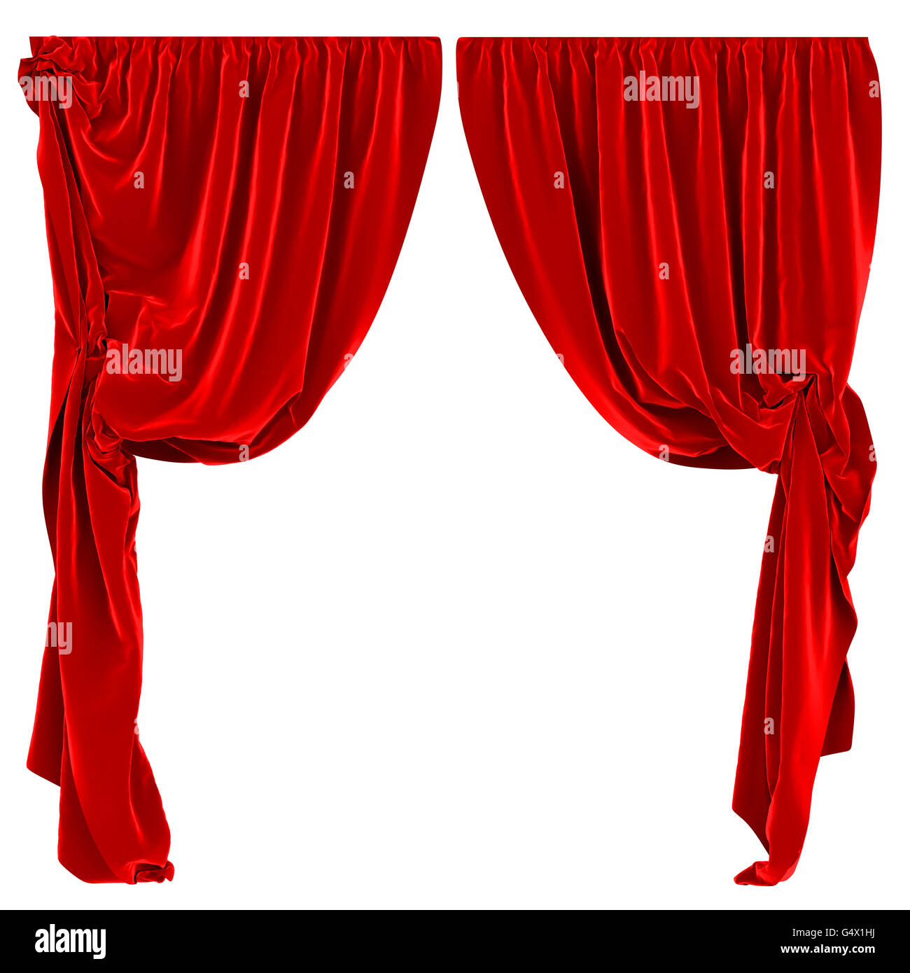 Rideaux de velours rouge Banque de photographies et d’images à haute ...