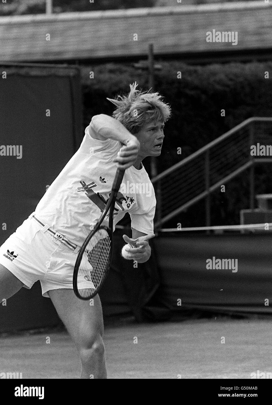 Sport tennis action stefan edberg tennis Banque de photographies et d ...