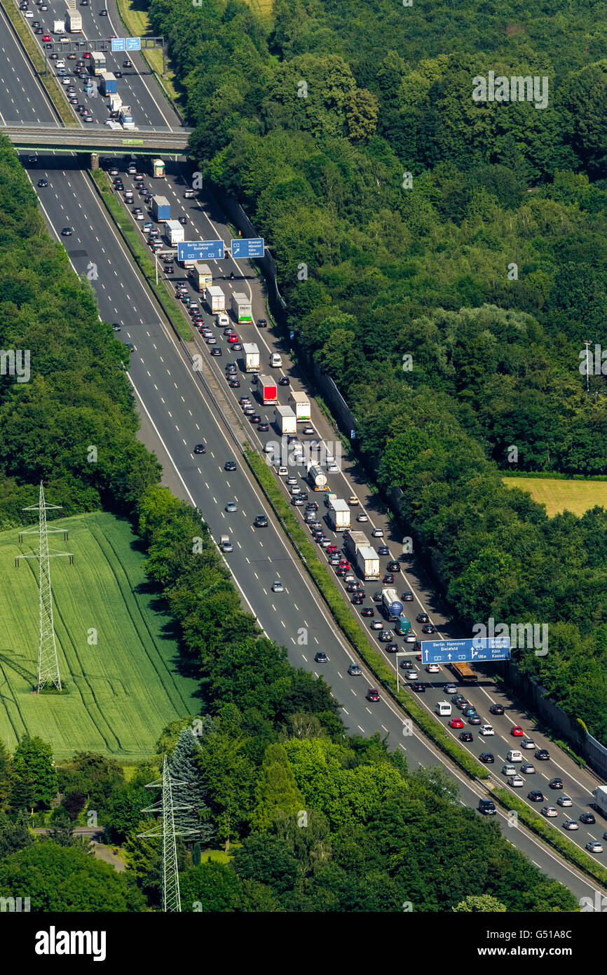 Embouteillage sur l'autoroute a2 2 Banque de photographies et d’images ...