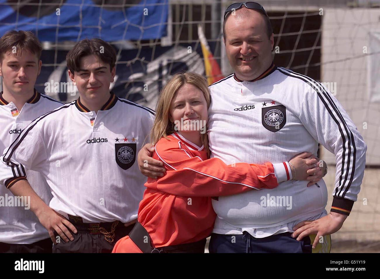 Euro 2000 match de football contre l'allemagne Banque de photographies ...