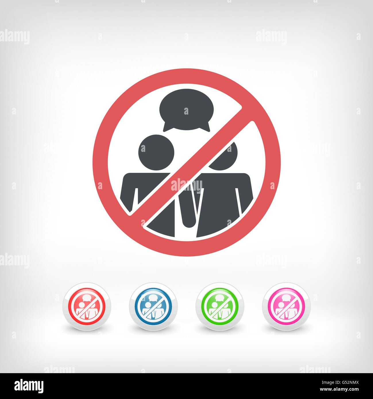 Interdit de parler Banque de photographies et d’images à haute ...