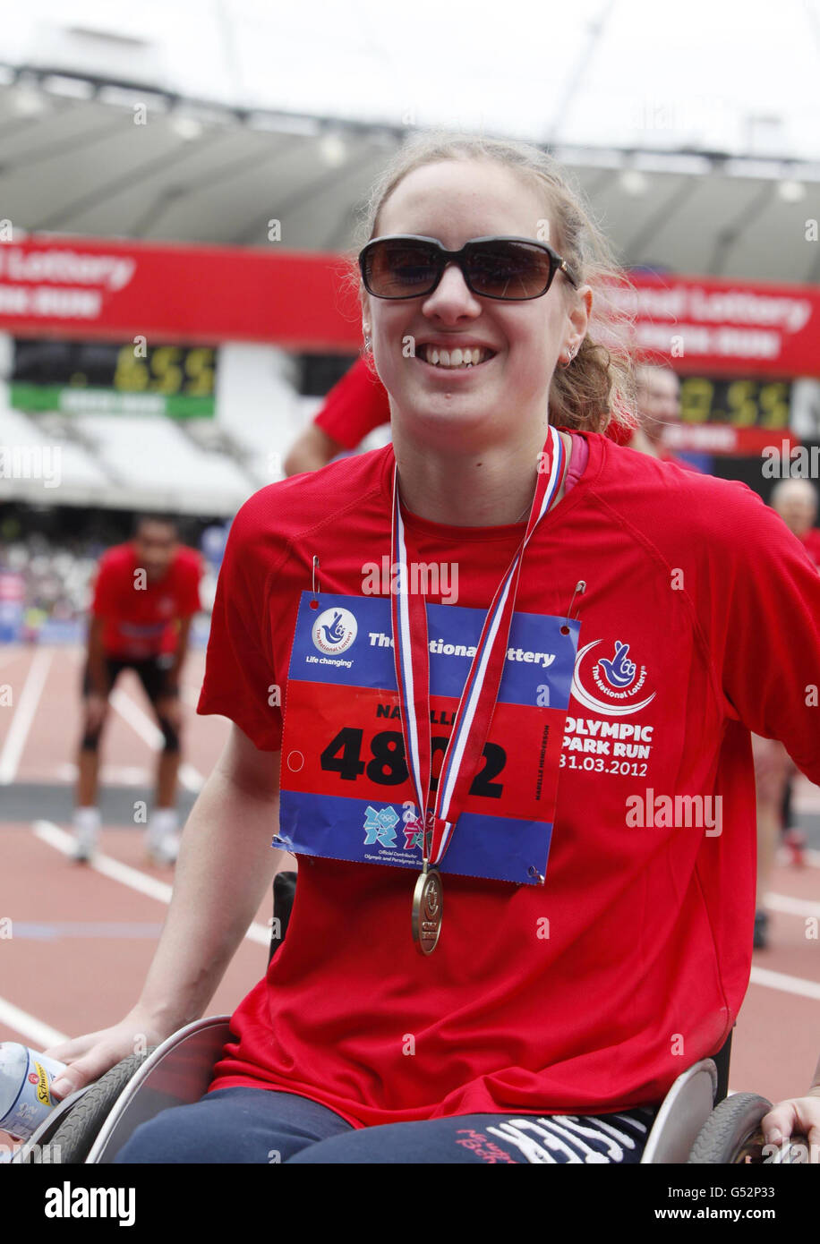 Course olympique de la loterie nationale Banque de photographies et d ...