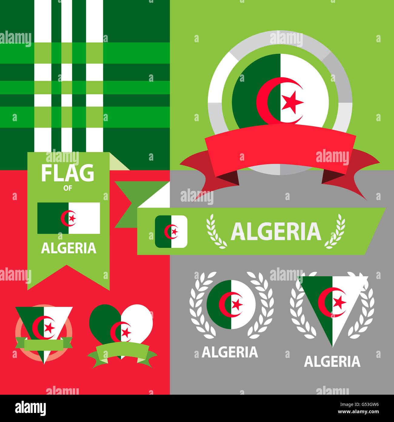 Drapeau du maghreb Banque d'images vectorielles - Alamy