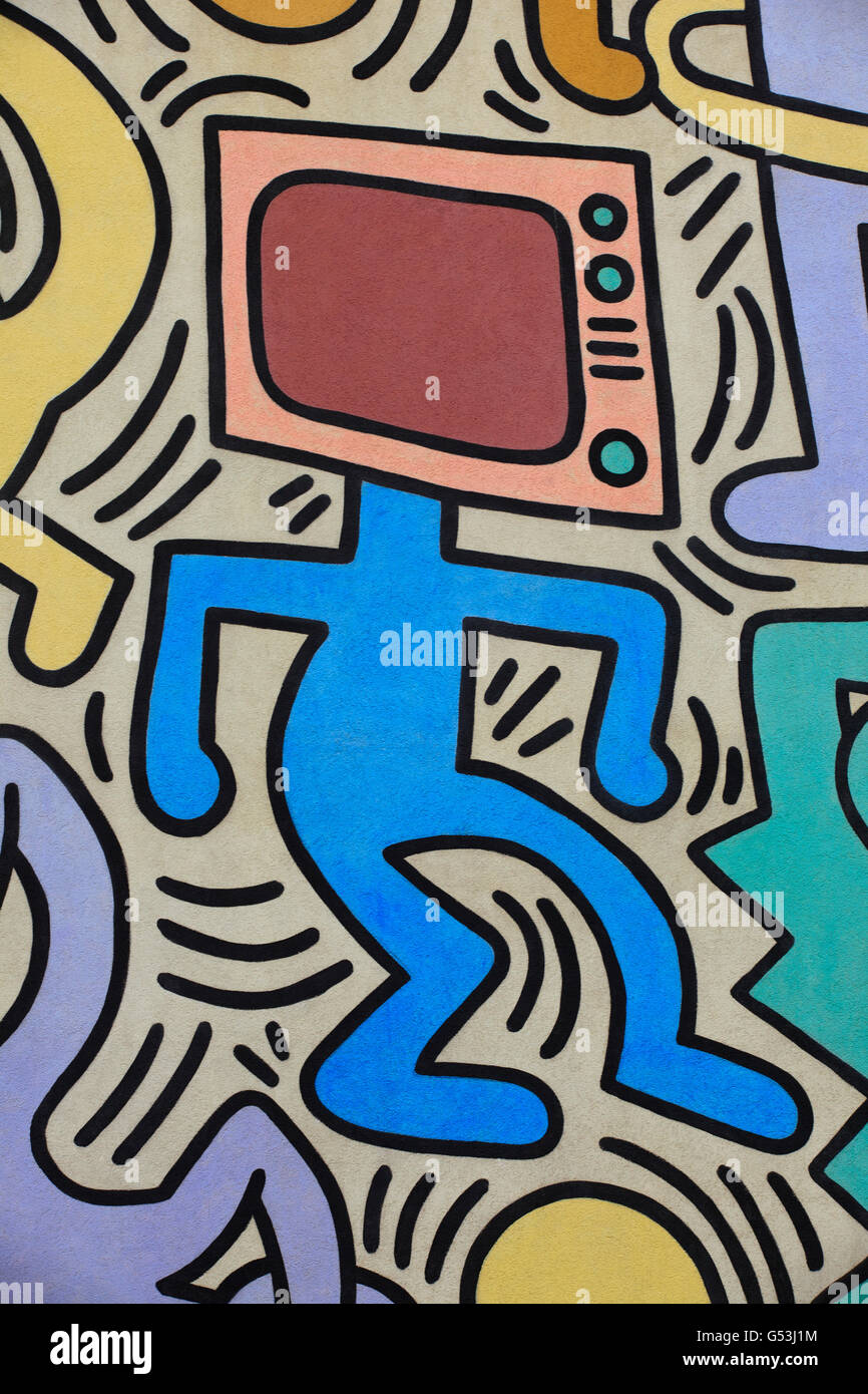 Keith haring mural pisa Banque de photographies et d’images à haute ...