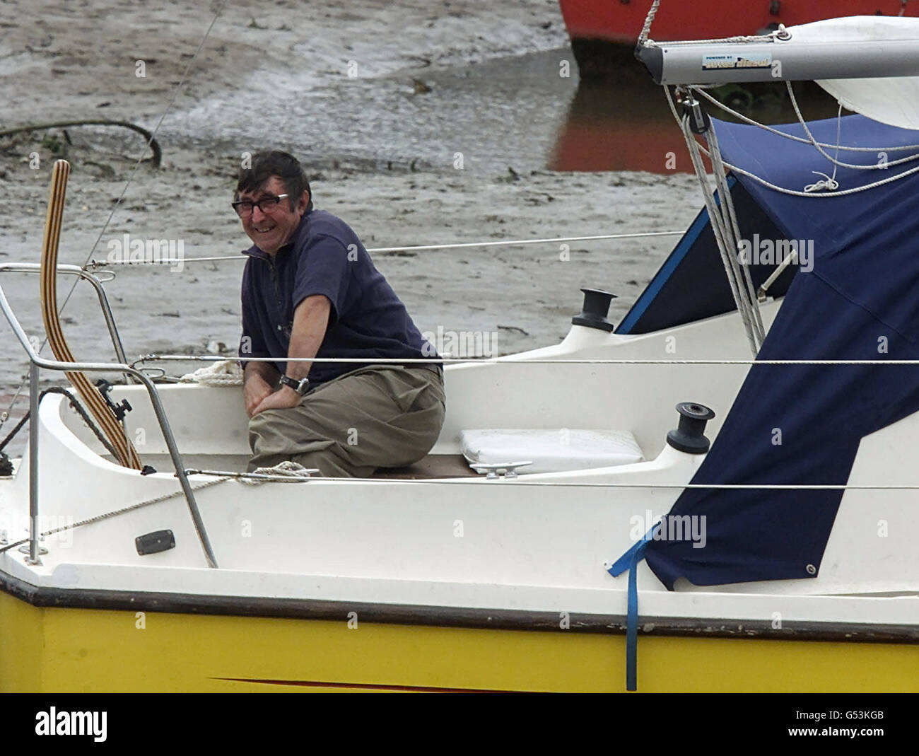 Le bateau du marin amateur eric abbott Banque de photographies et d ...