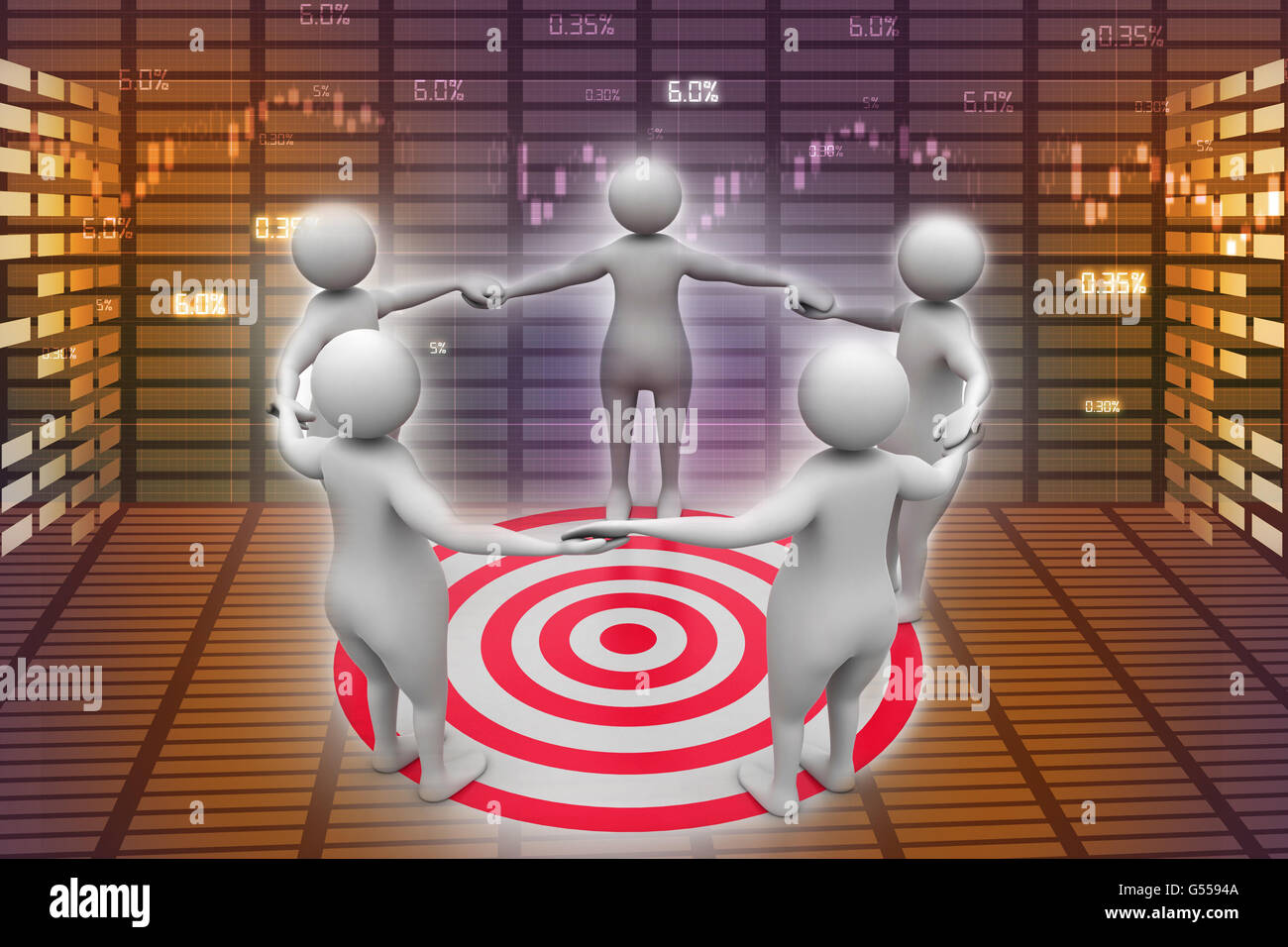 Team target common goal concept Banque de photographies et d’images à ...