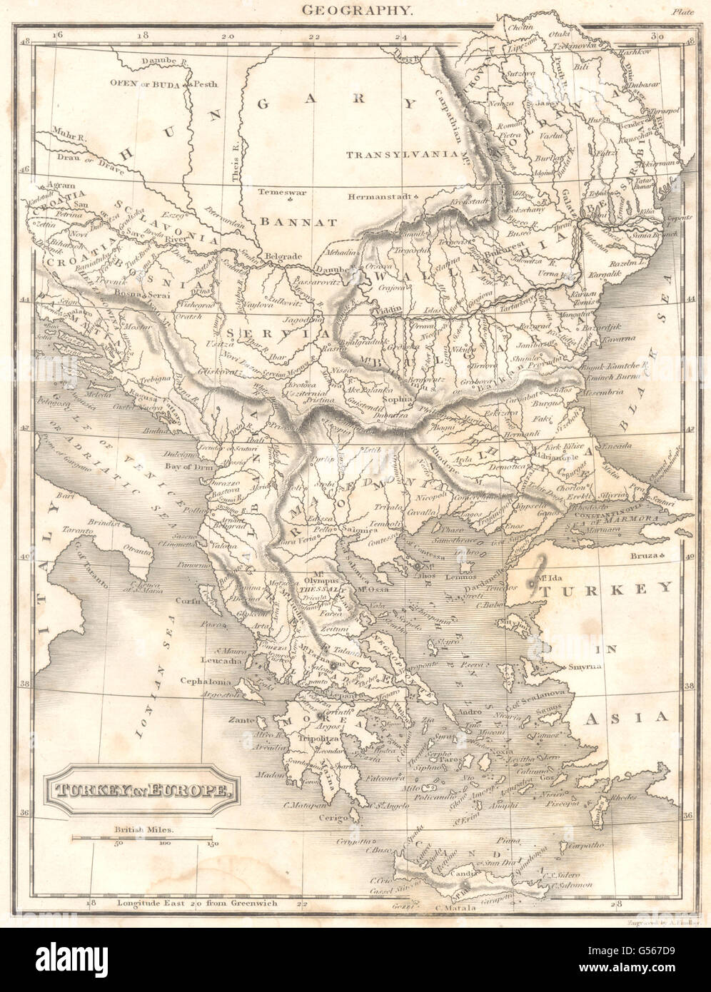 Europe map 1830 19th century Banque de photographies et d’images à ...
