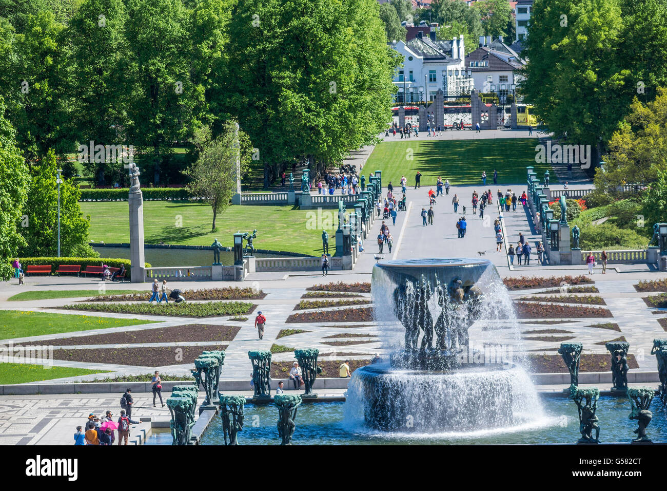 Parc De Sculptures Vigeland Oslo Banque d'image et photos - Alamy