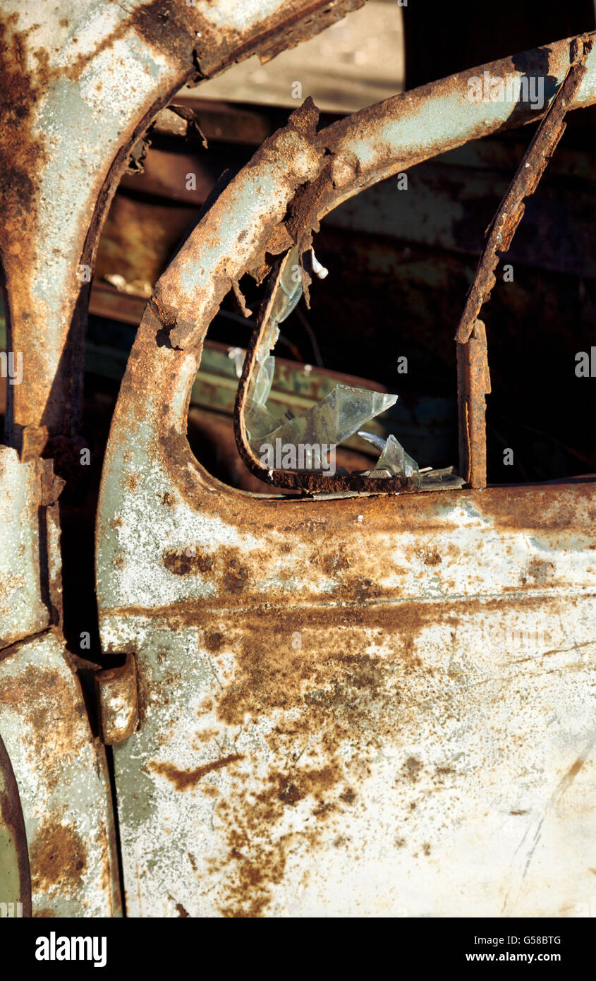 Broken car window Banque de photographies et d’images à haute ...