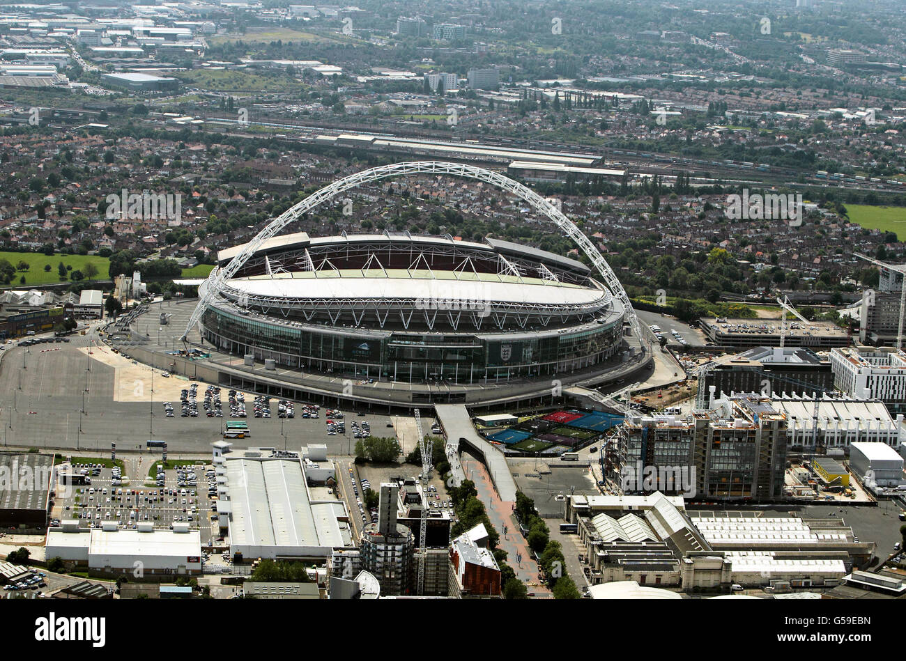 Wembley stadium aerial Banque de photographies et d’images à haute ...