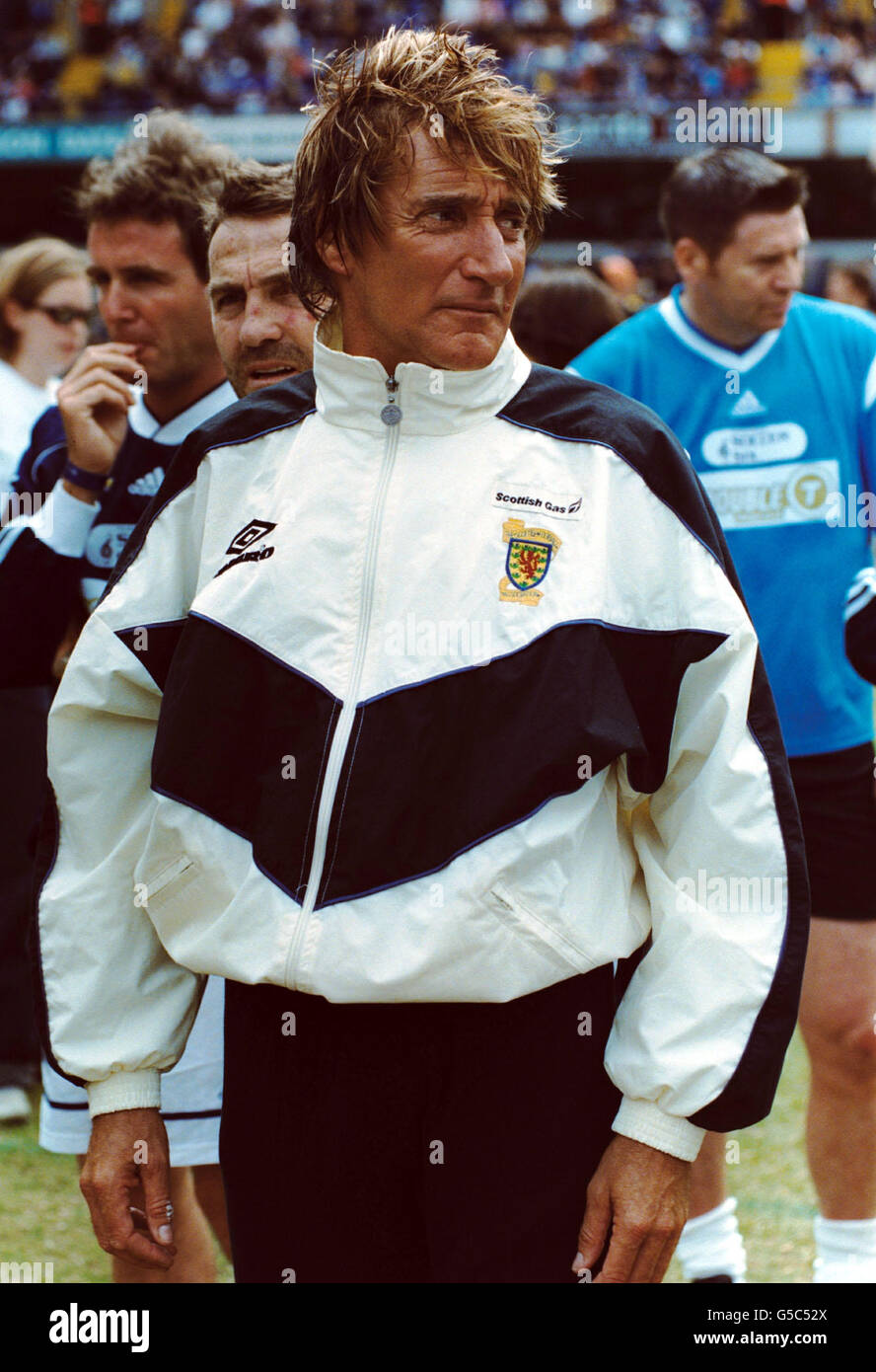 Chanteur Rod Stewart au six Soccer, 7e tournoi de musique de football ...