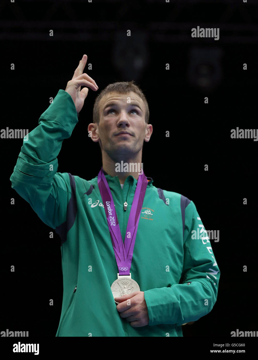 Jeux Olympiques de Londres - jour 15.John Joe Nevin en Irlande avec sa ...