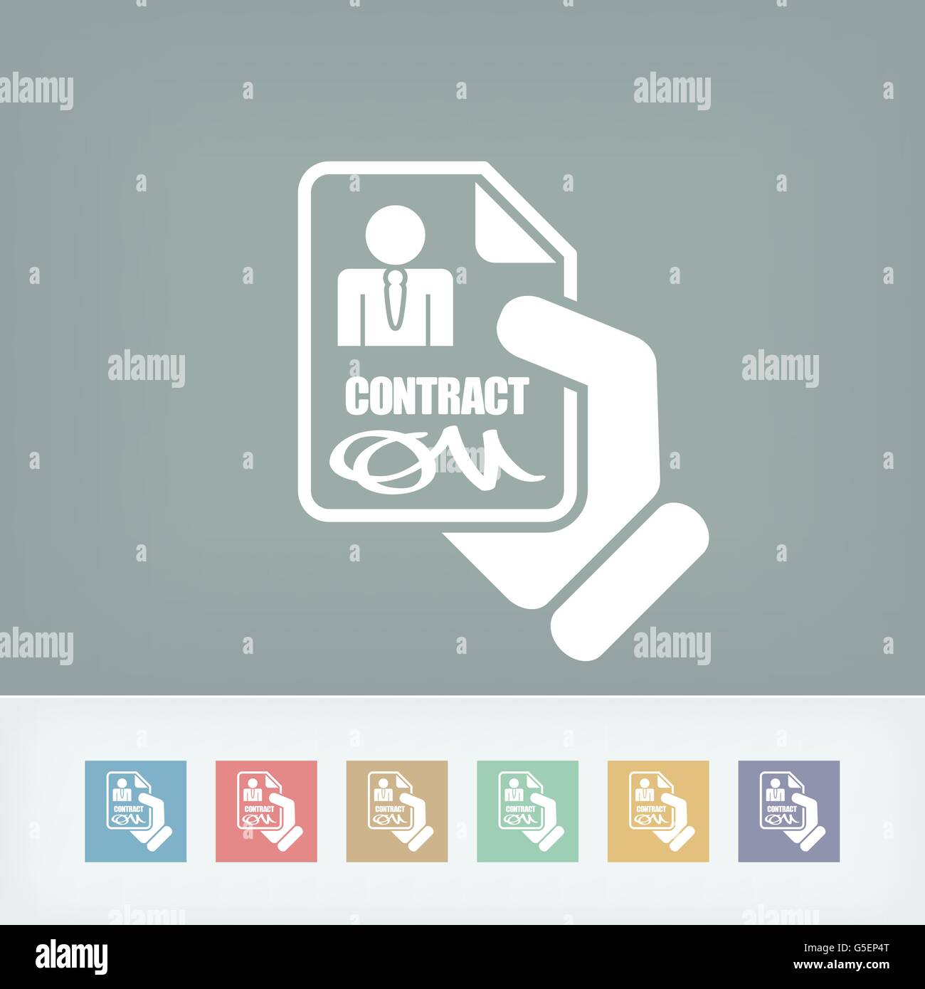 Signature du contrat de travail Image Vectorielle Stock - Alamy