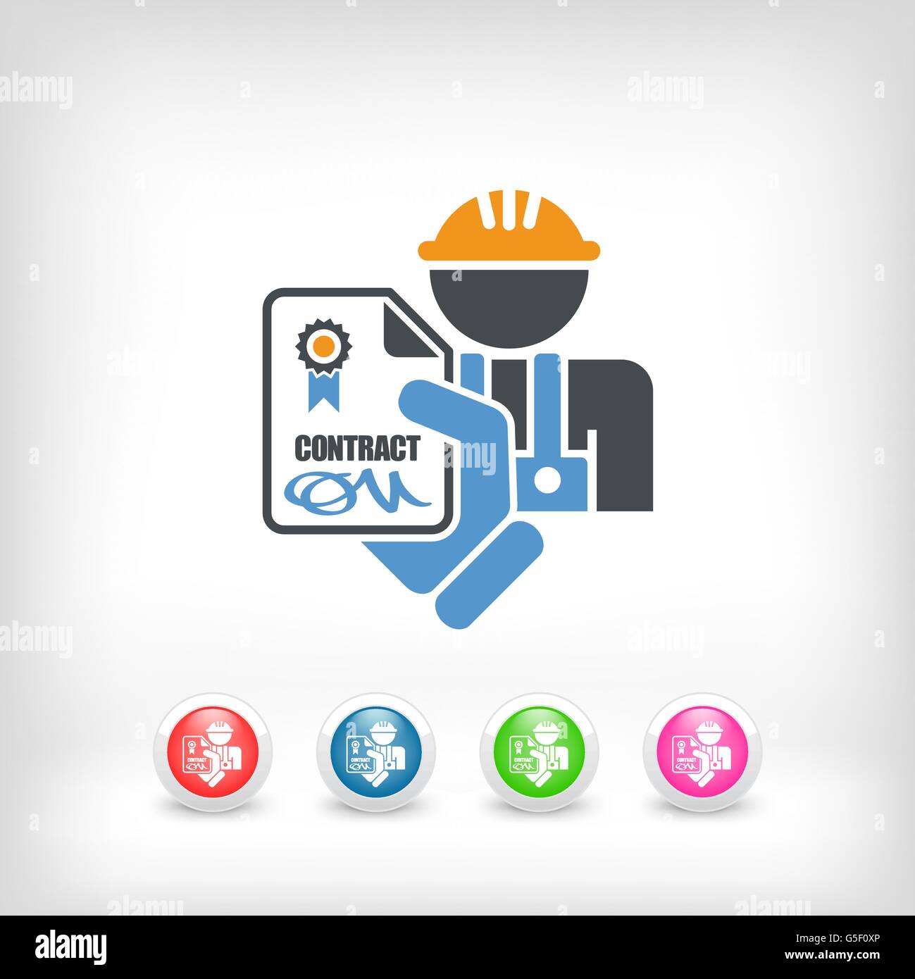 Contrato de trabajo Banque d'images vectorielles - Alamy