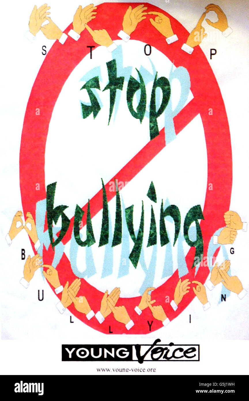 Anti bullying poster Banque de photographies et d’images à haute ...