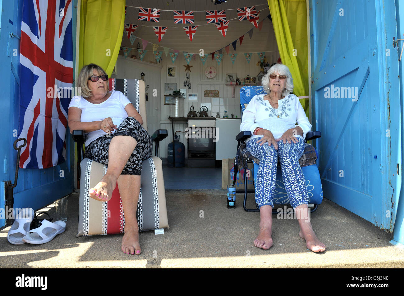 Christine gooderham est partie et sa soeur susan whitlock Banque de ...