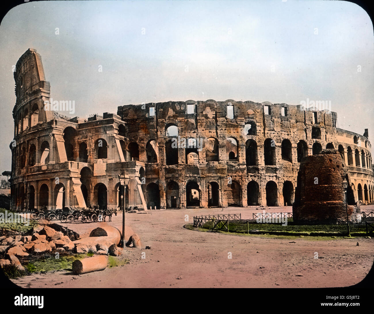 Flavian amphitheater kolosseum rom Banque de photographies et d’images ...