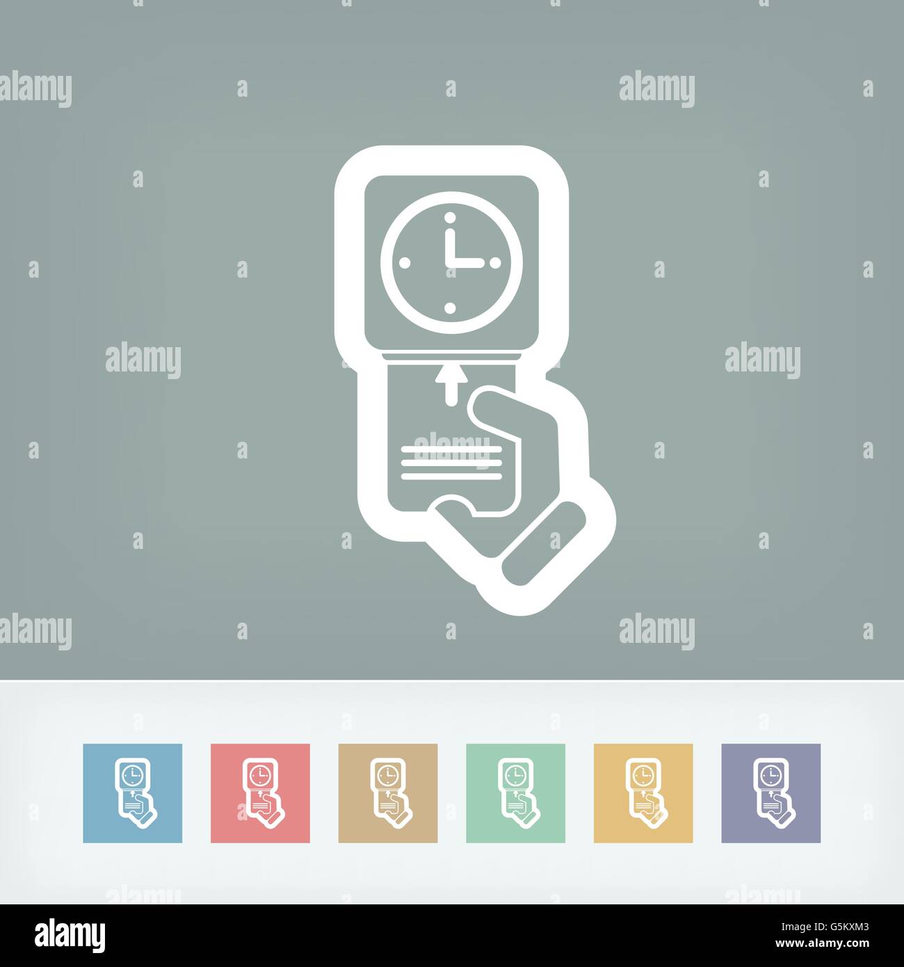 Pointage dans le temps Banque d'images vectorielles - Alamy