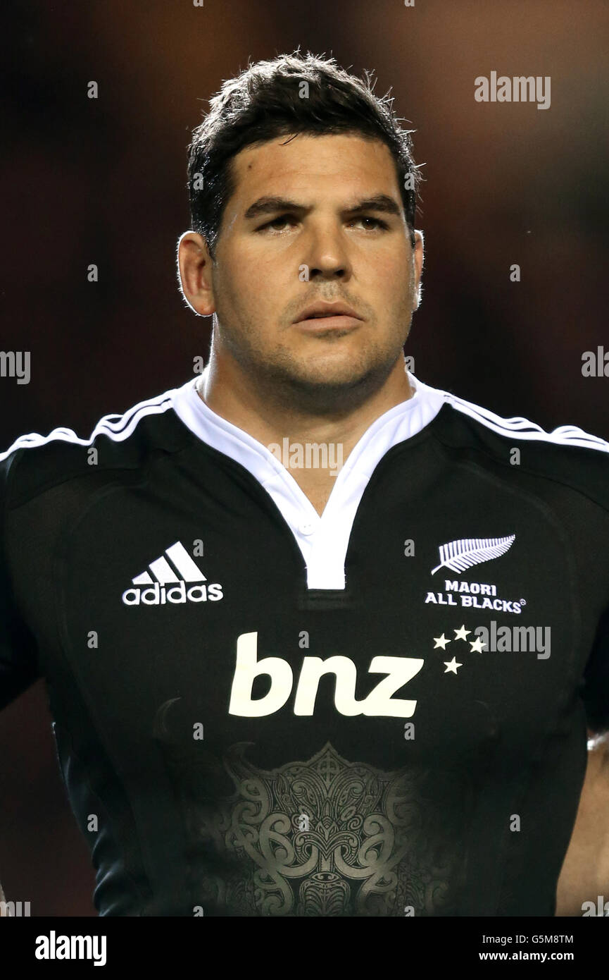 Maori all blacks ben may tour match welford road Banque de ...