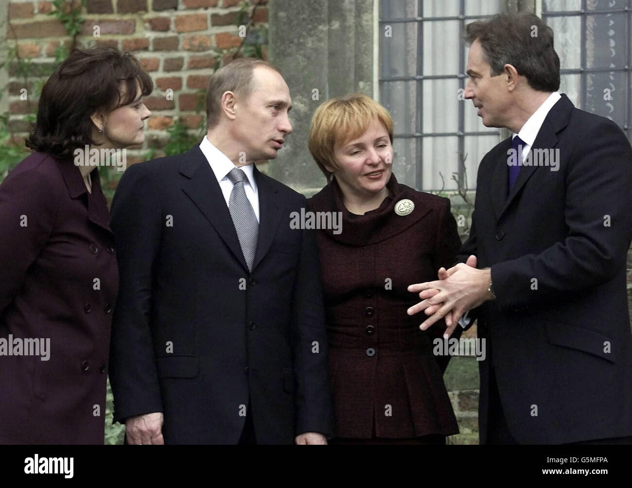 President vladimir putin and his wife lyudmila putin Banque de ...