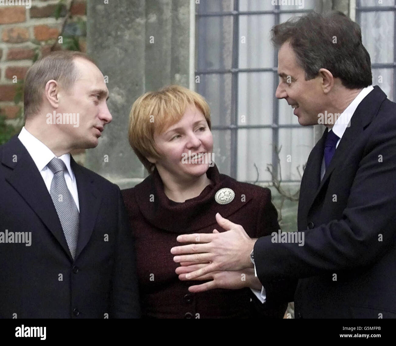 President vladimir putin and his wife lyudmila putin Banque de ...