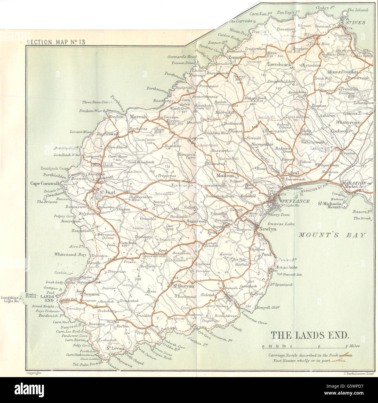 Lands end map Banque de photographies et d’images à haute résolution ...