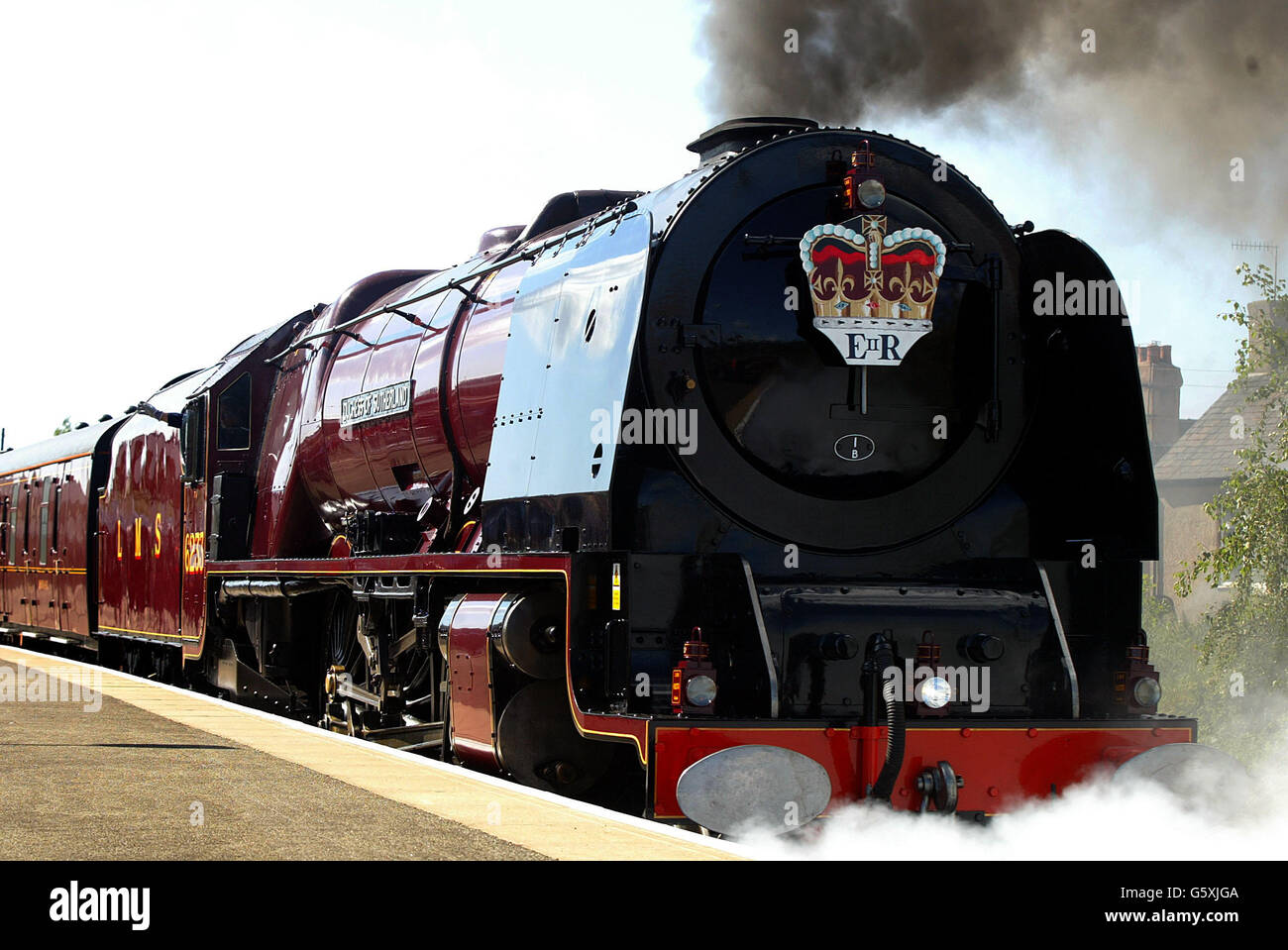 Le train royal dessiné par la Duchesse de la locomotive à vapeur ...