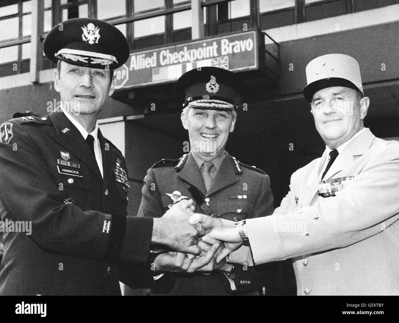 Les commandants Banque d'images noir et blanc - Alamy