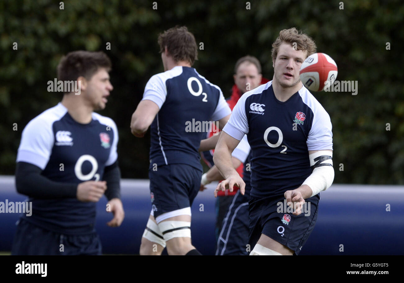 Angleterre joe launchbury session de formation pennyhill park hotel ...