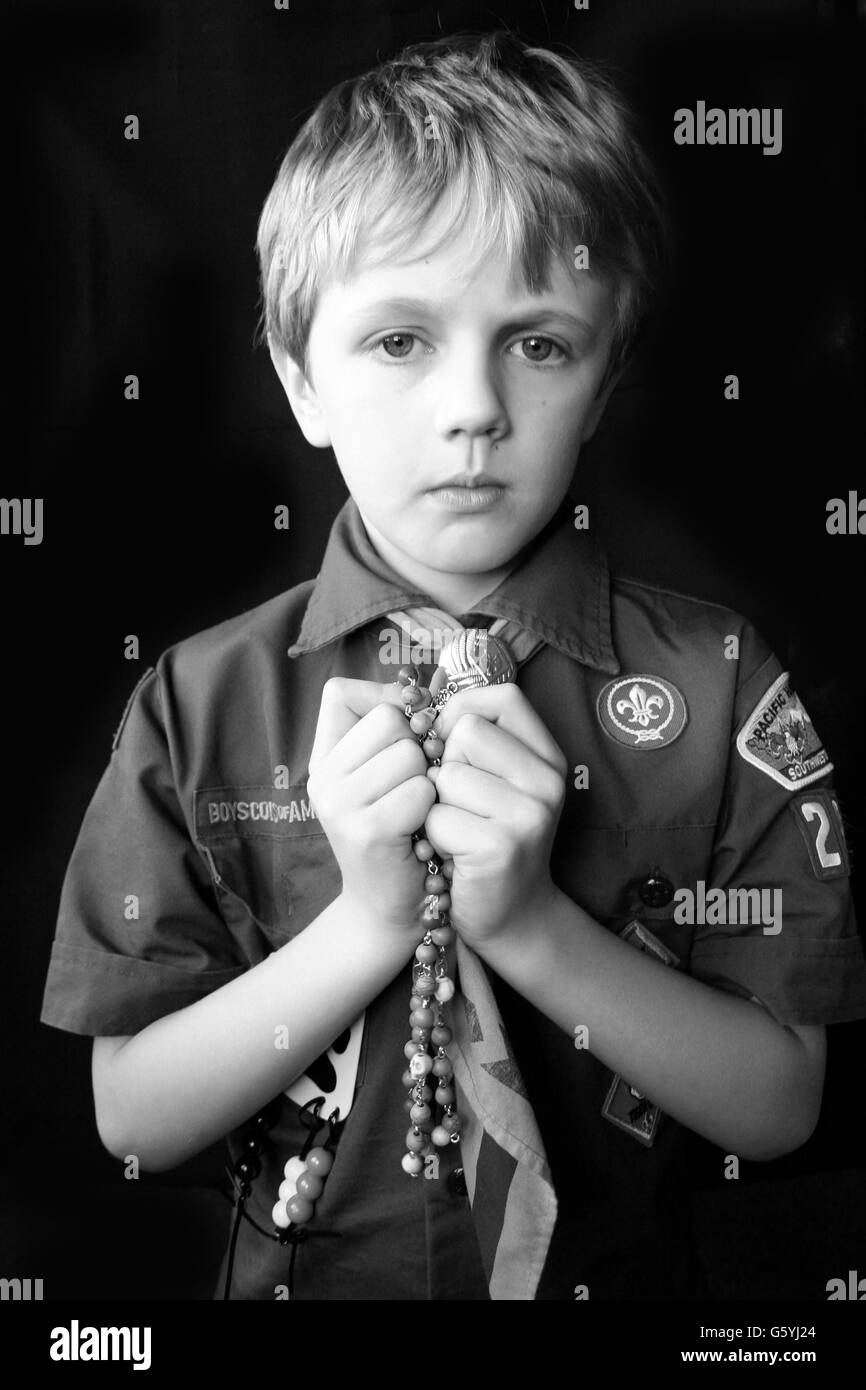 Boy scout cub scout portrait Banque de photographies et d’images à ...