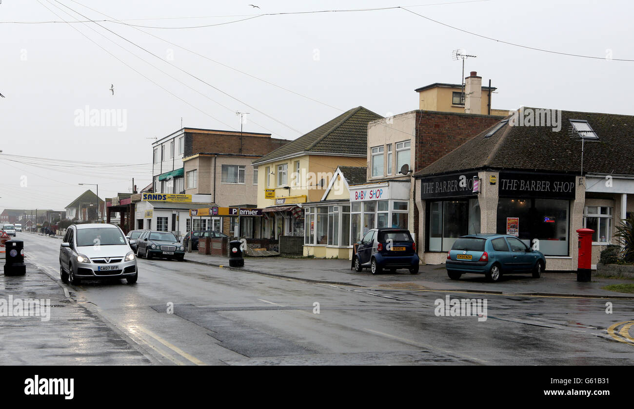 Magasins dans le centre jaywick Banque de photographies et d’images à ...